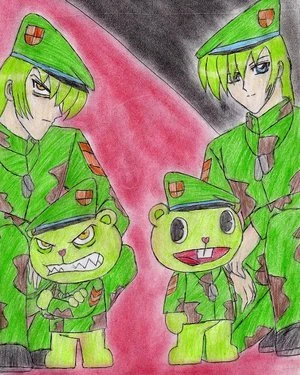 Image - Flippy Human and Flippy HTF by AleEvilSoldier.jpg | Happy Tree ...