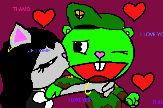 Image - Ale and Flippy by FlippynaLove93.png | Happy Tree Friends Fanon ...