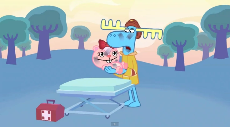 Image - Lumpy saving Giggles.png | Happy Tree Friends Wiki | FANDOM ...