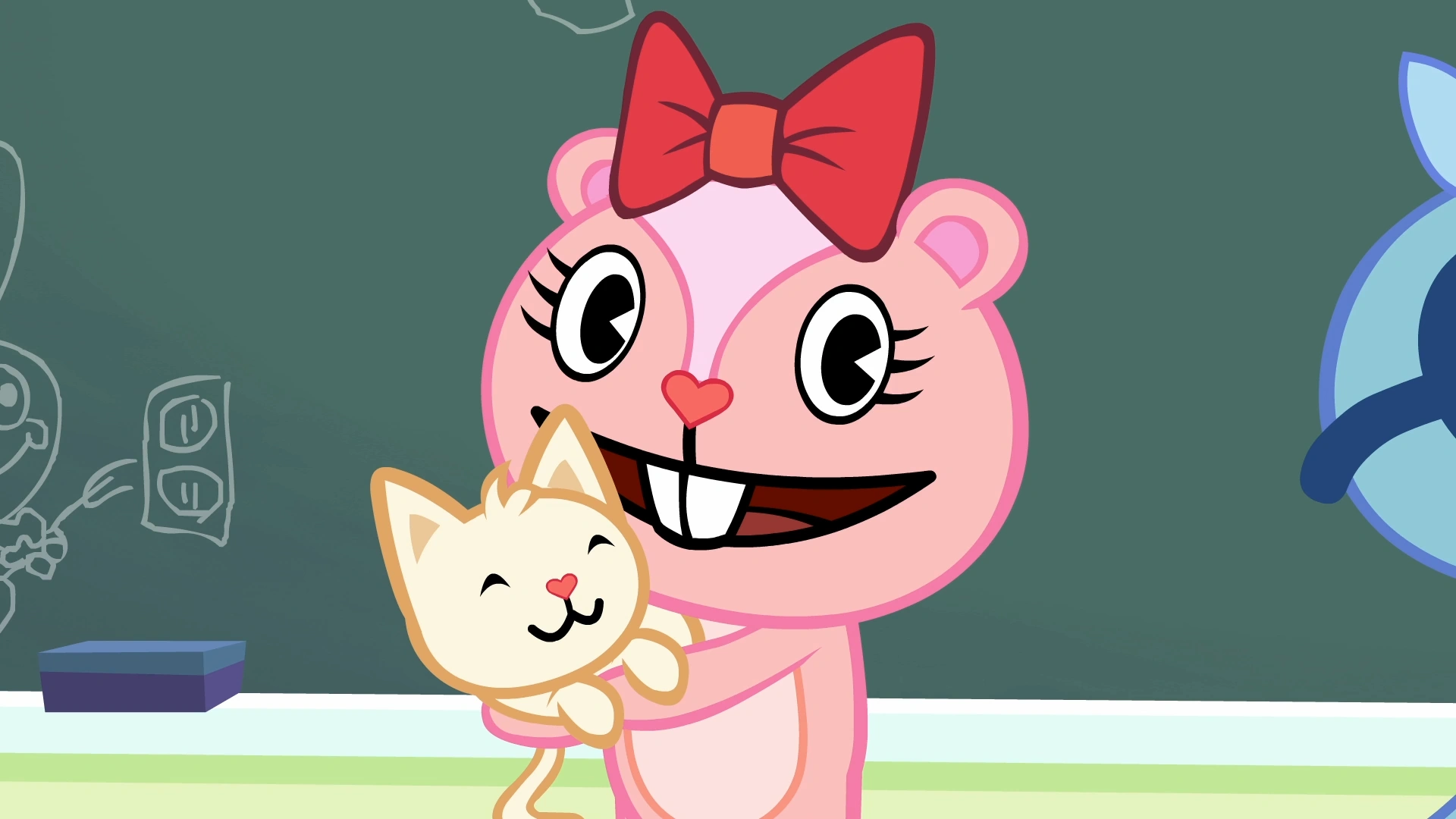 Image - S3E9 Giggles and her cat.png | Happy Tree Friends Wiki | FANDOM ...