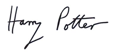 Image - Harry Potter sig.png | Harry Potter Wiki | FANDOM powered by Wikia