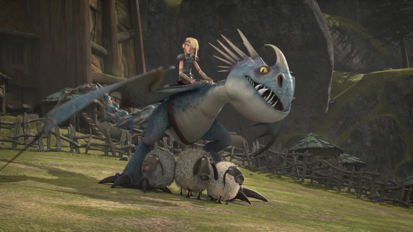 Image - Astrid with the sheep she got.jpg | How to Train Your Dragon ...