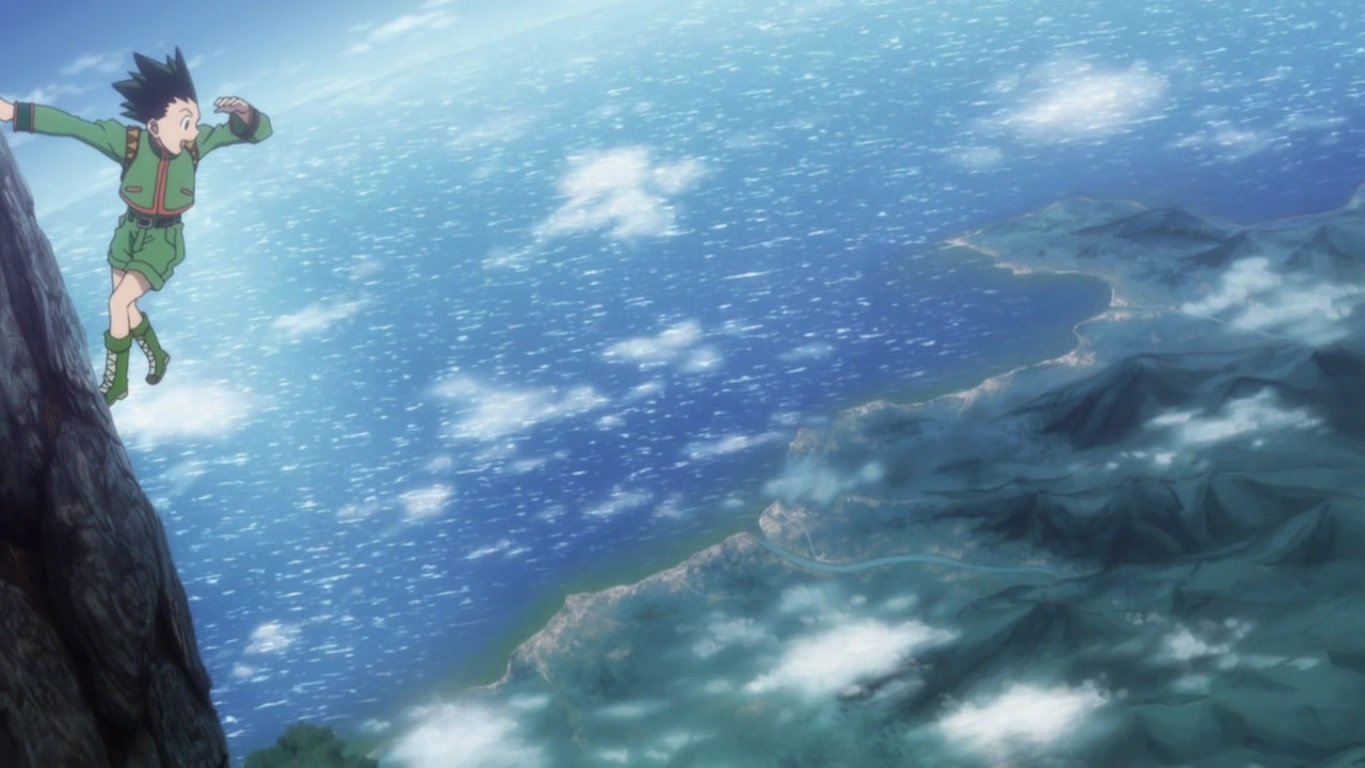 Image - Gon climbs the world's largest tree.png | Hunterpedia | FANDOM ...