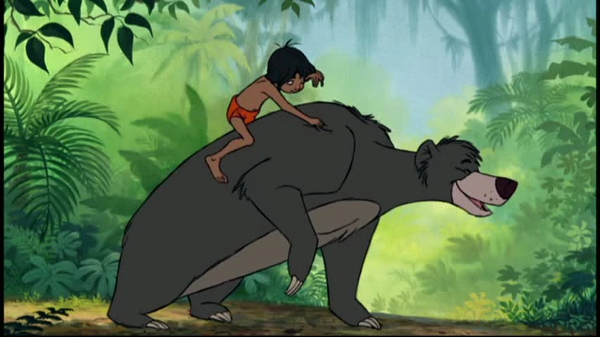Image - Mowgli giving Baloo a Back Scratch.jpg | Jungle Book Wiki ...