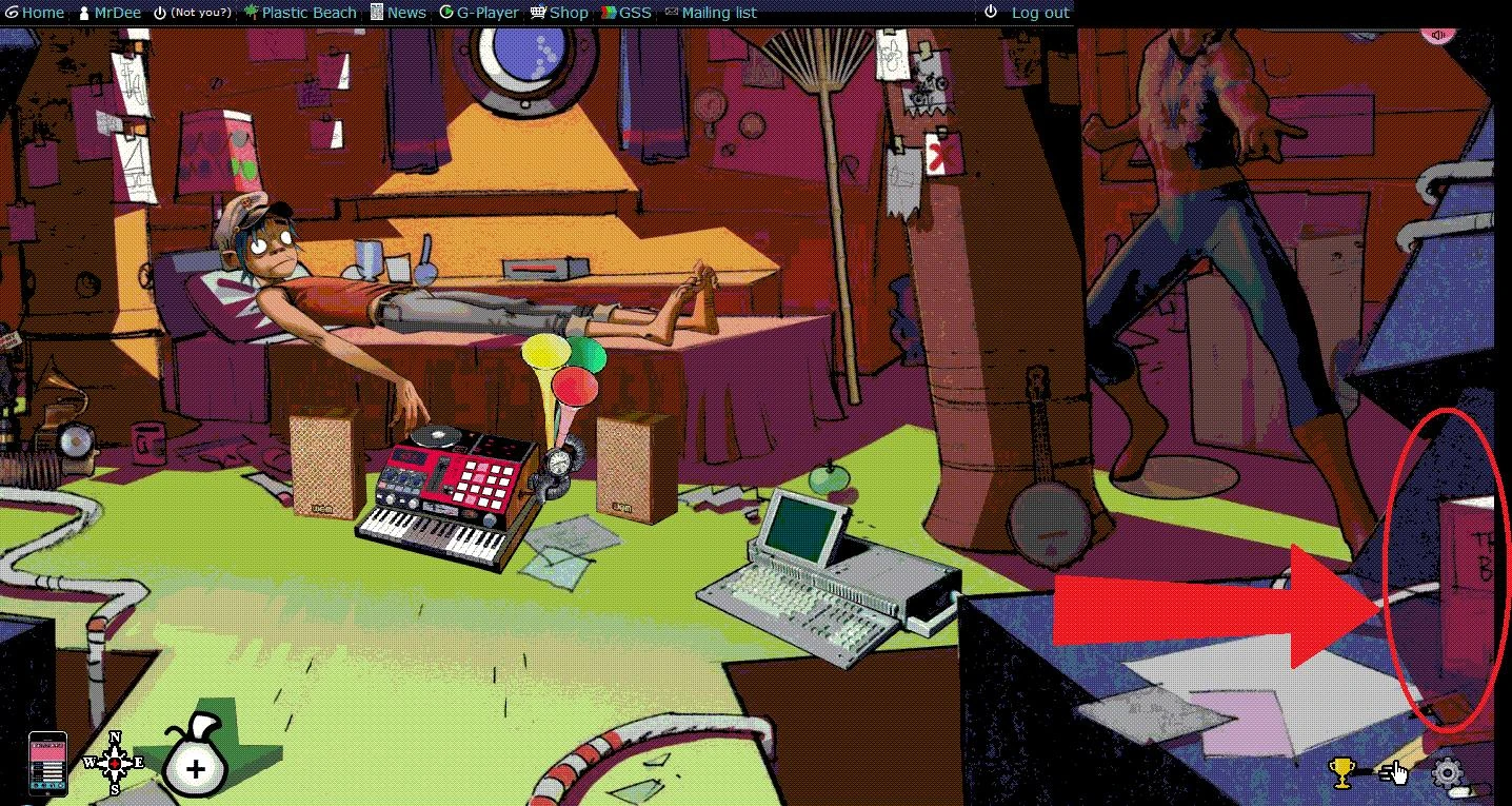 Gorillaz website game - corppaas