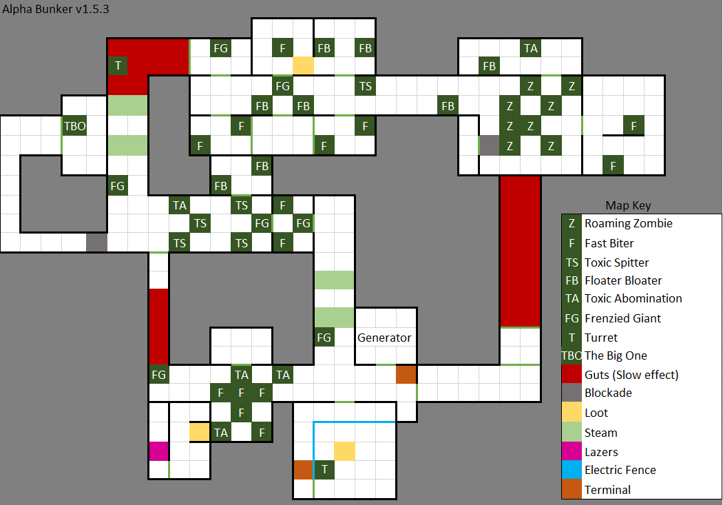 Image - Alpha Bunker Map with Key v1.5.3.PNG | Last Day on Earth ...