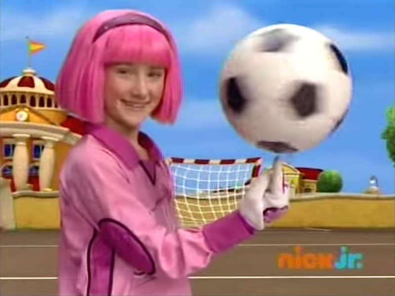 Image Nick Jr Lazytown Stephanie In Soccer Suckerpng Lazytown