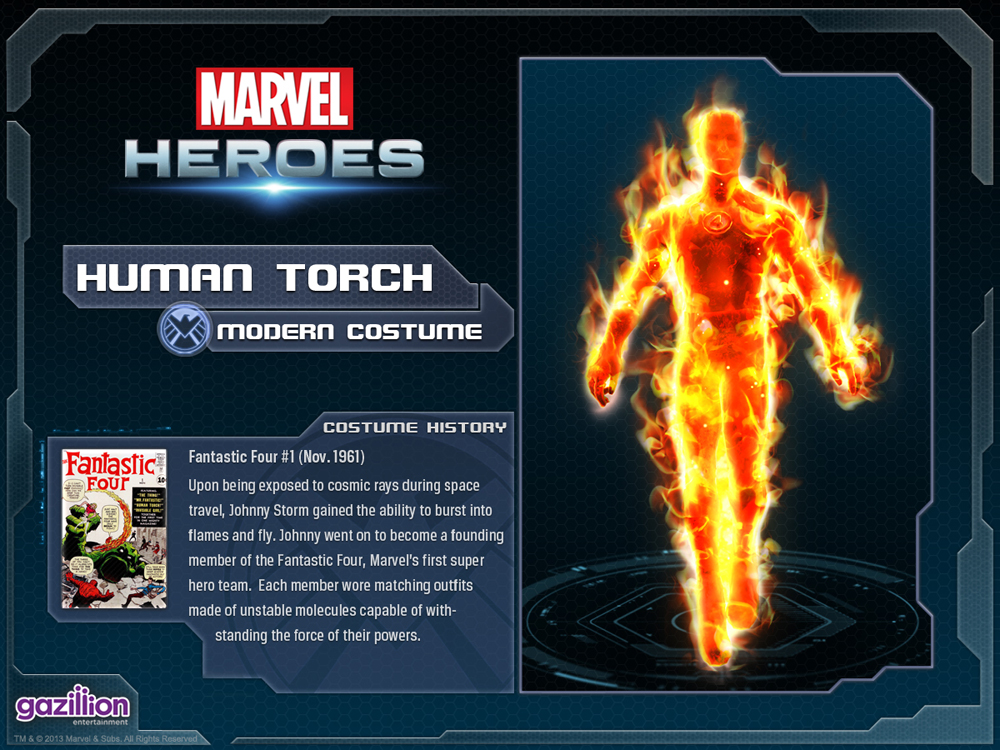 Human Torch Marvel Heroes Wiki Fandom Powered By Wikia