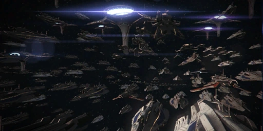 Sword fleet vs Frontier, Galaxy and Seven fleet(macross) | SpaceBattles