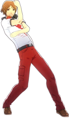 Image - P4D Yosuke Hanamura summer outfit change.PNG | Megami Tensei ...