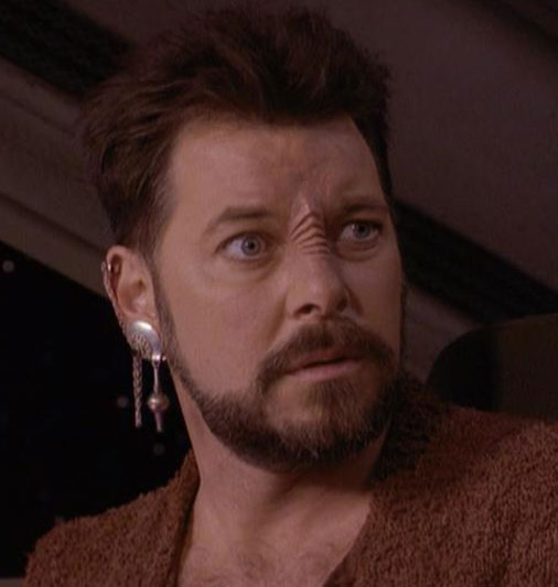 Image Riker As A Bajoran Memory Alpha Fandom Powered By Wikia