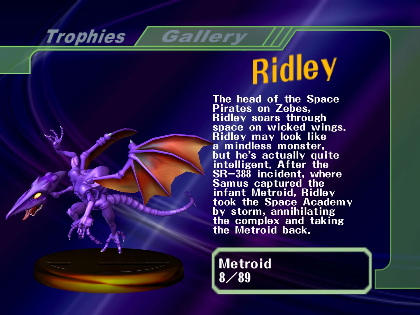 Ridley in Smash Bros. – Source Gaming