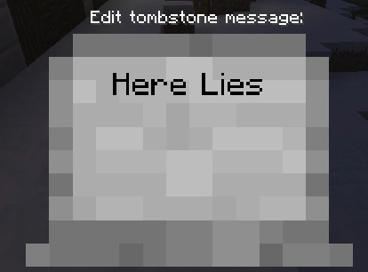 Tombstone | Minecraft Comes Alive Wiki | FANDOM powered by Wikia