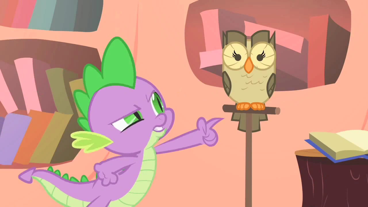 Image - Spike angry at Owlowiscious S1E24.png | My Little Pony ...