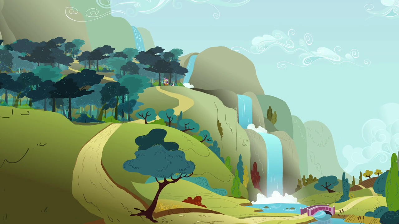 Image - Waterfall and hill climb S3E6.png | My Little Pony Friendship ...