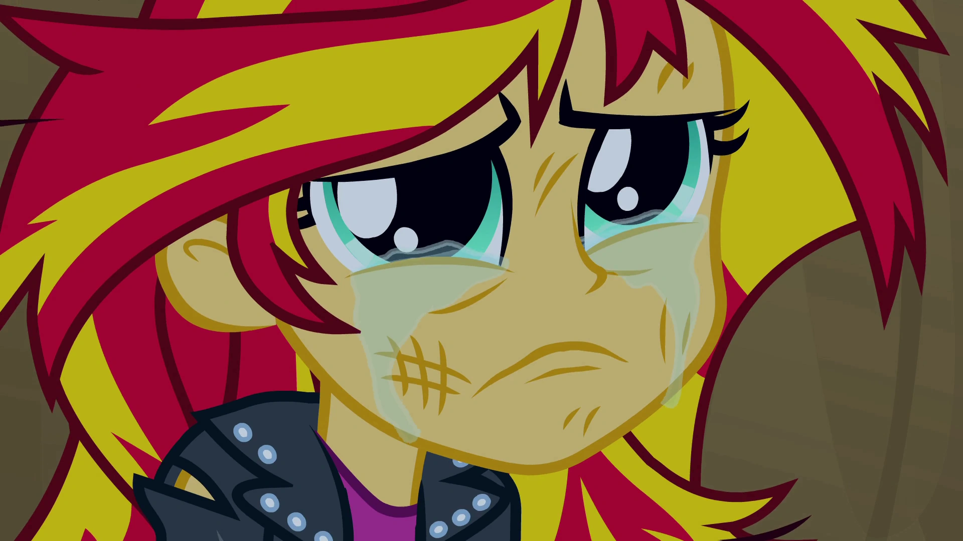 Image - Sunset defeated and crying EG.png | My Little Pony Friendship ...