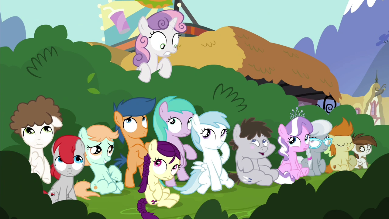 Image - Foals hiding behind the bushes S4E15.png | My Little Pony ...