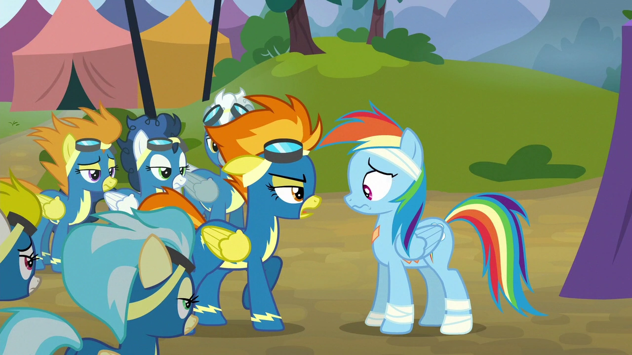 Image - The Wonderbolts confront Rainbow Dash S6E7.png | My Little Pony ...