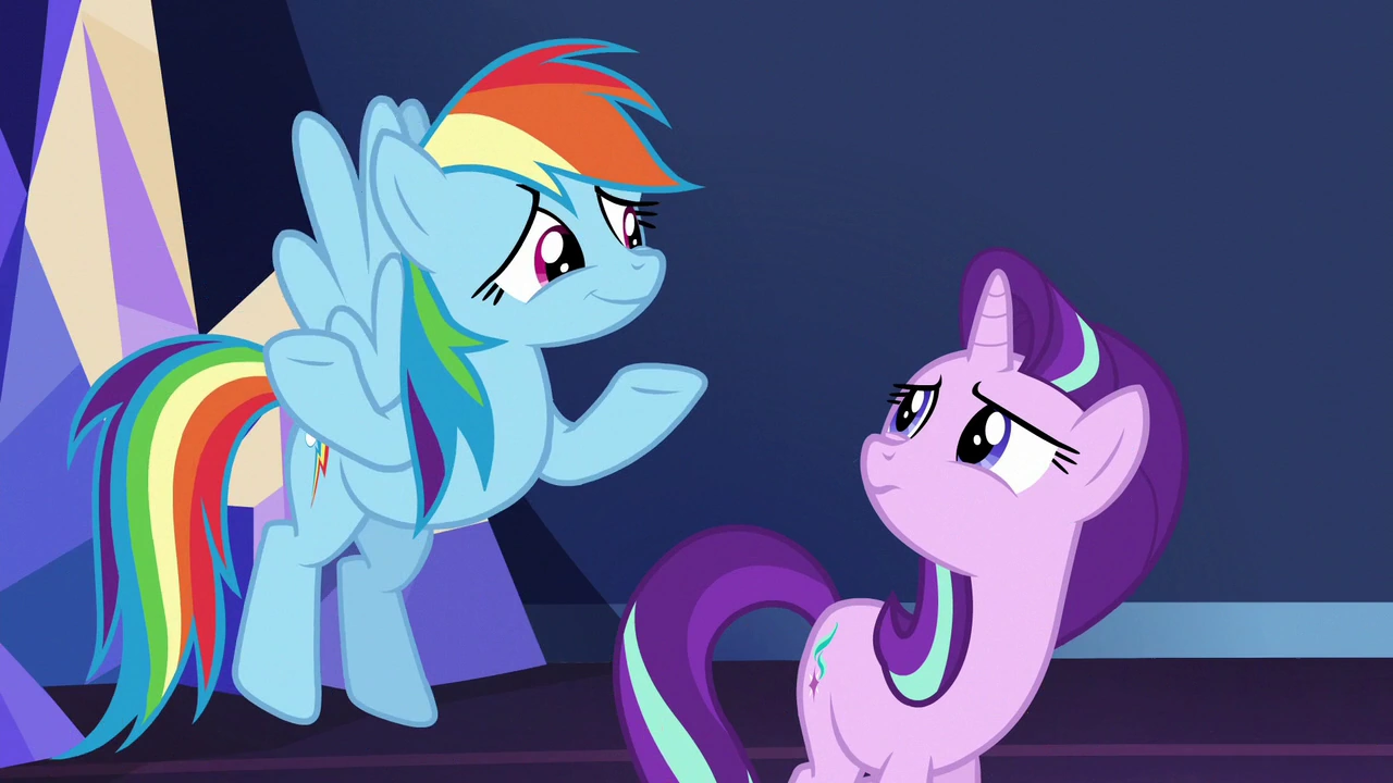 Image - Rainbow Dash shrugging to Starlight S6E1.png | My Little Pony ...
