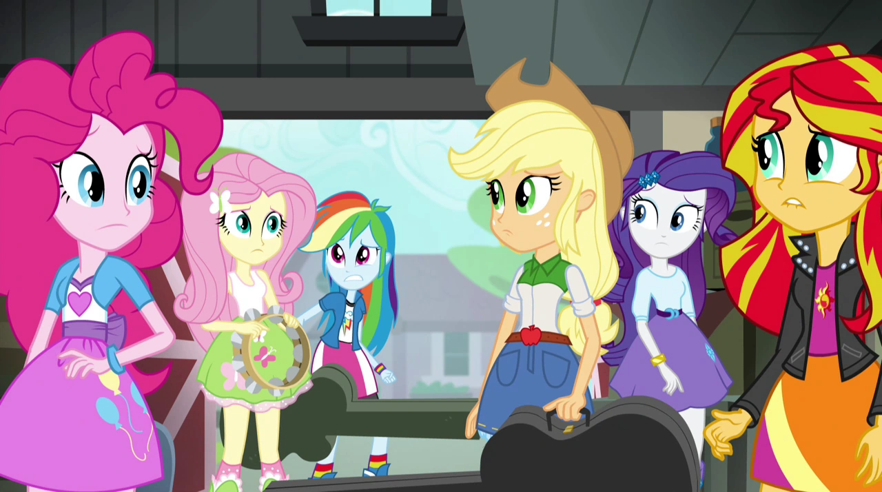 Image - Sunset and Rainbooms distressed EG2.png | My Little Pony ...
