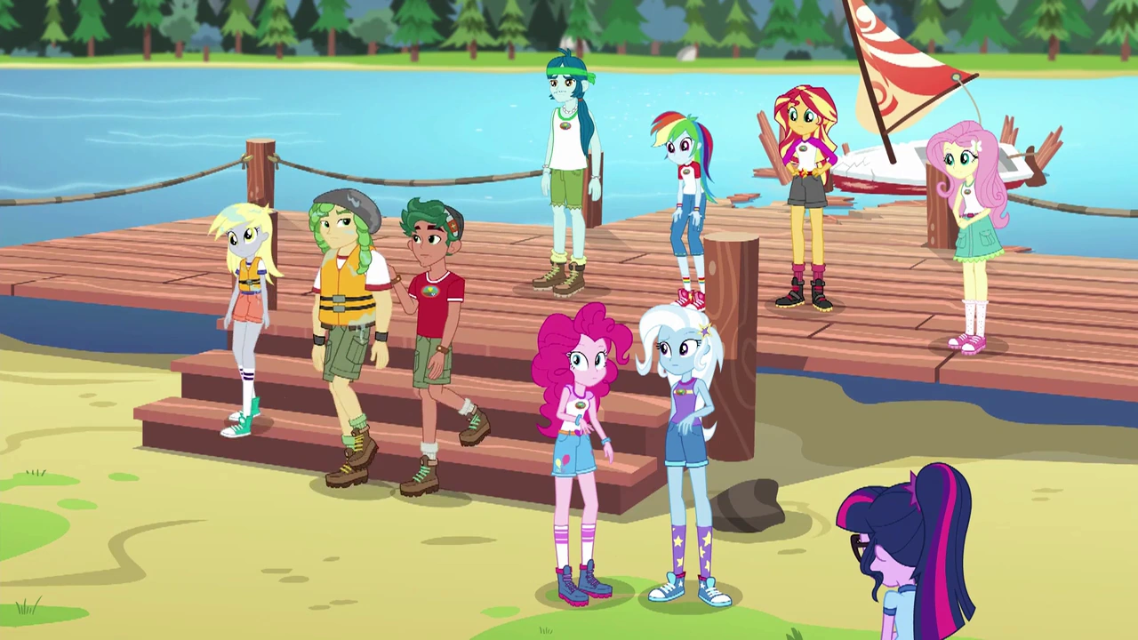 Image - Timber Spruce helping Derpy and Sandalwood EG4.png | My Little ...