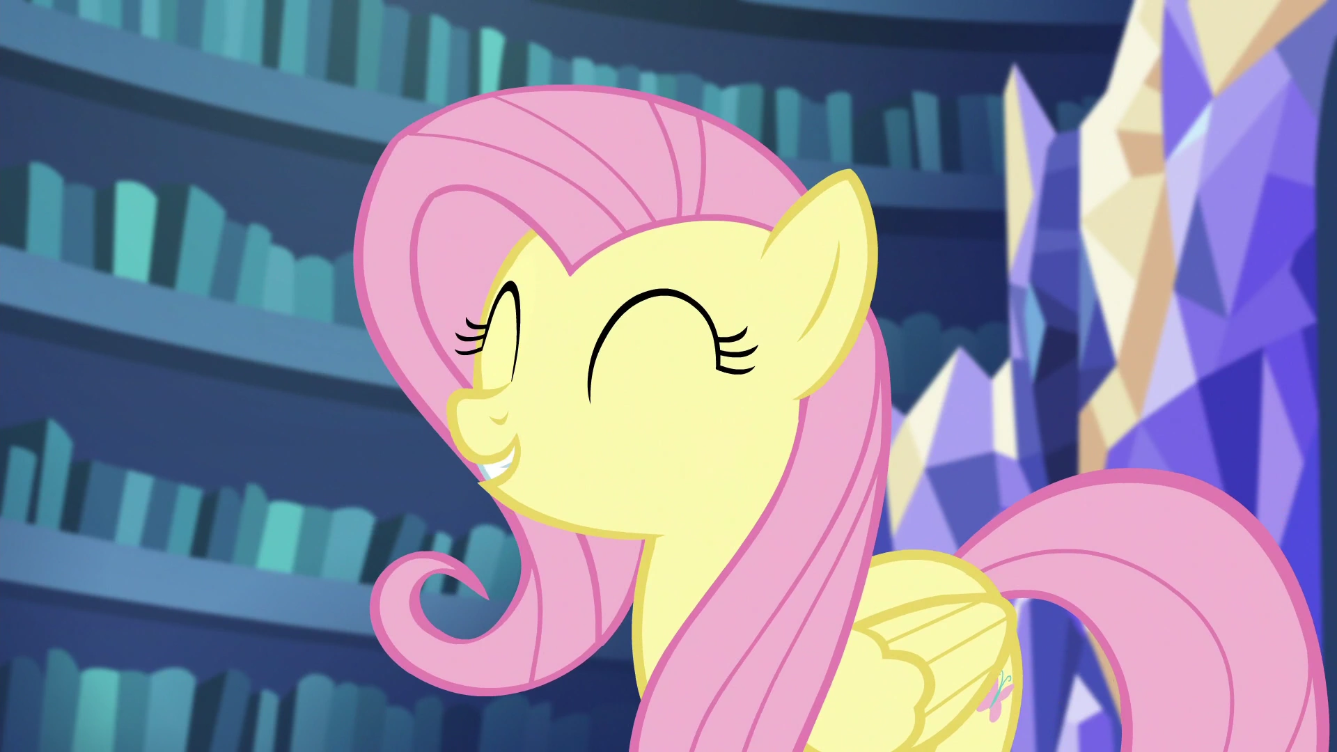 Image - Fluttershy smiling with eyes closed S5E21.png | My Little Pony ...