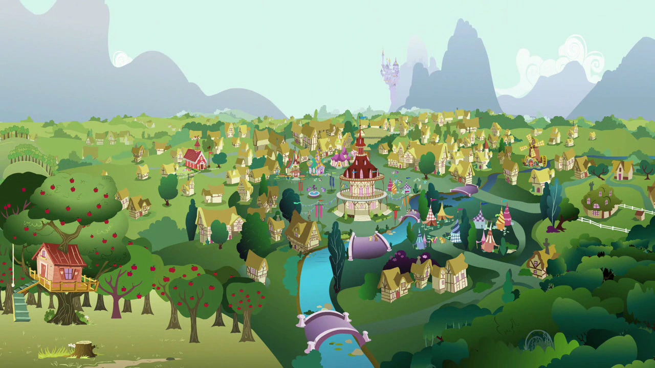 Image - Ponyville zoom-out S02E23.png | My Little Pony Friendship is ...