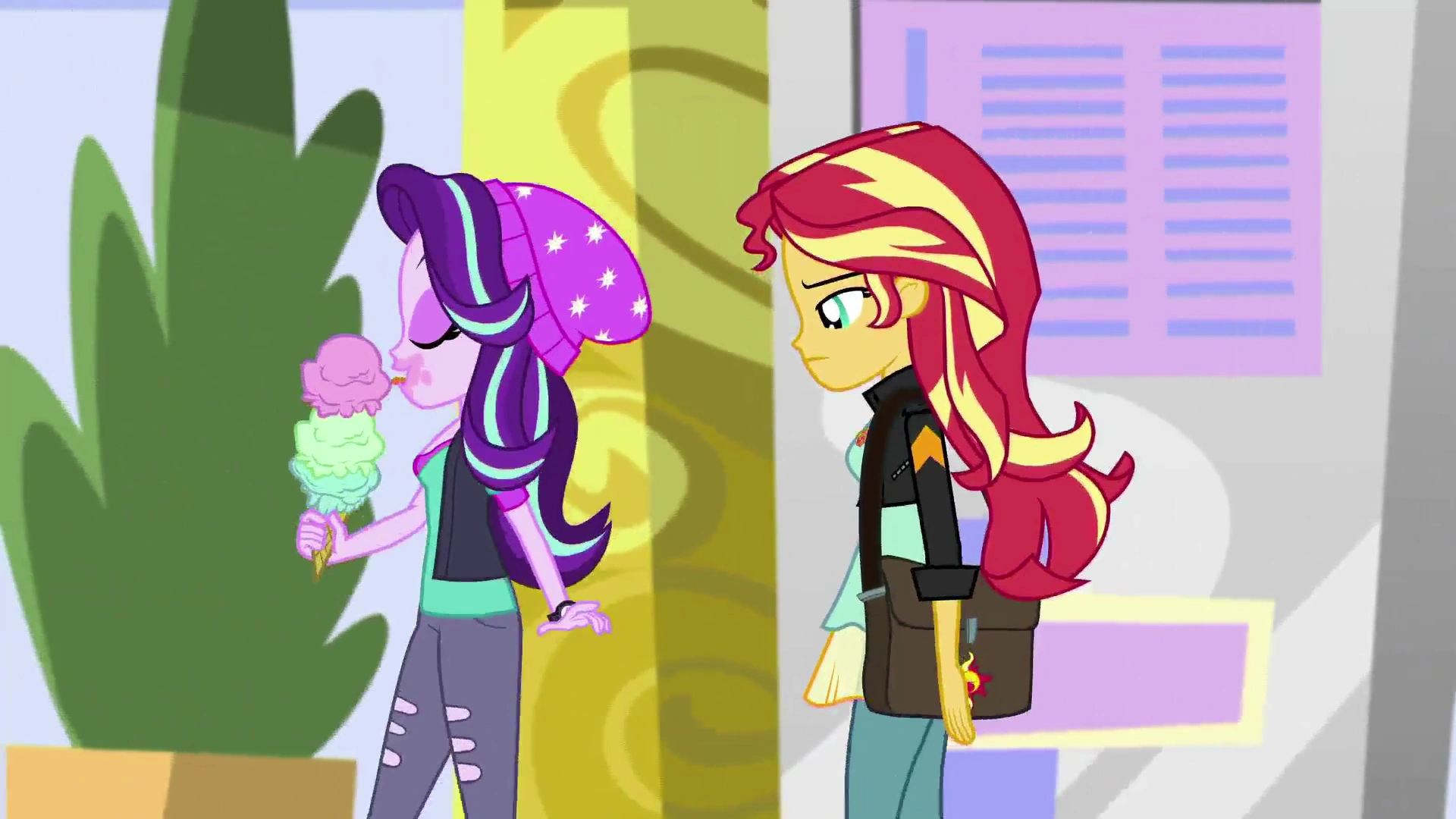 Image - Starlight eats ice cream; Sunset looks worried EGS3.png | My ...