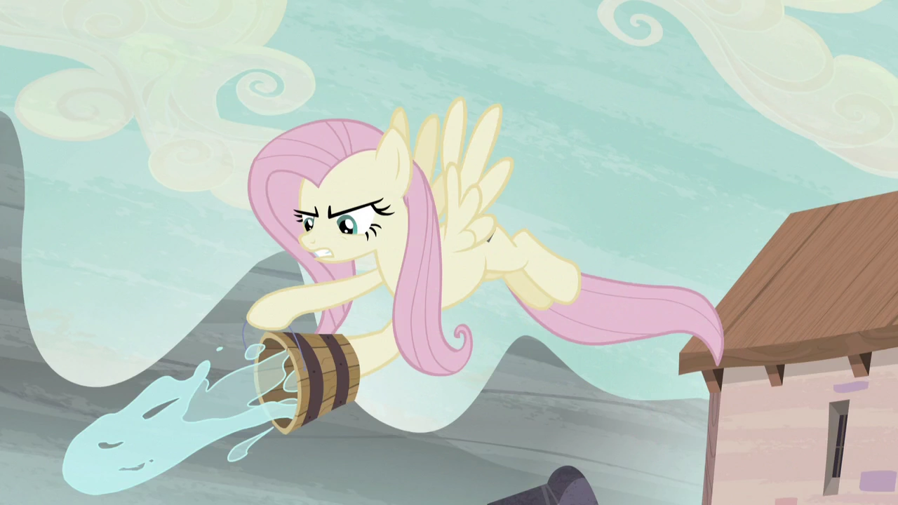 Image - Fluttershy throwing water on Starlight S5E2.png | My Little ...