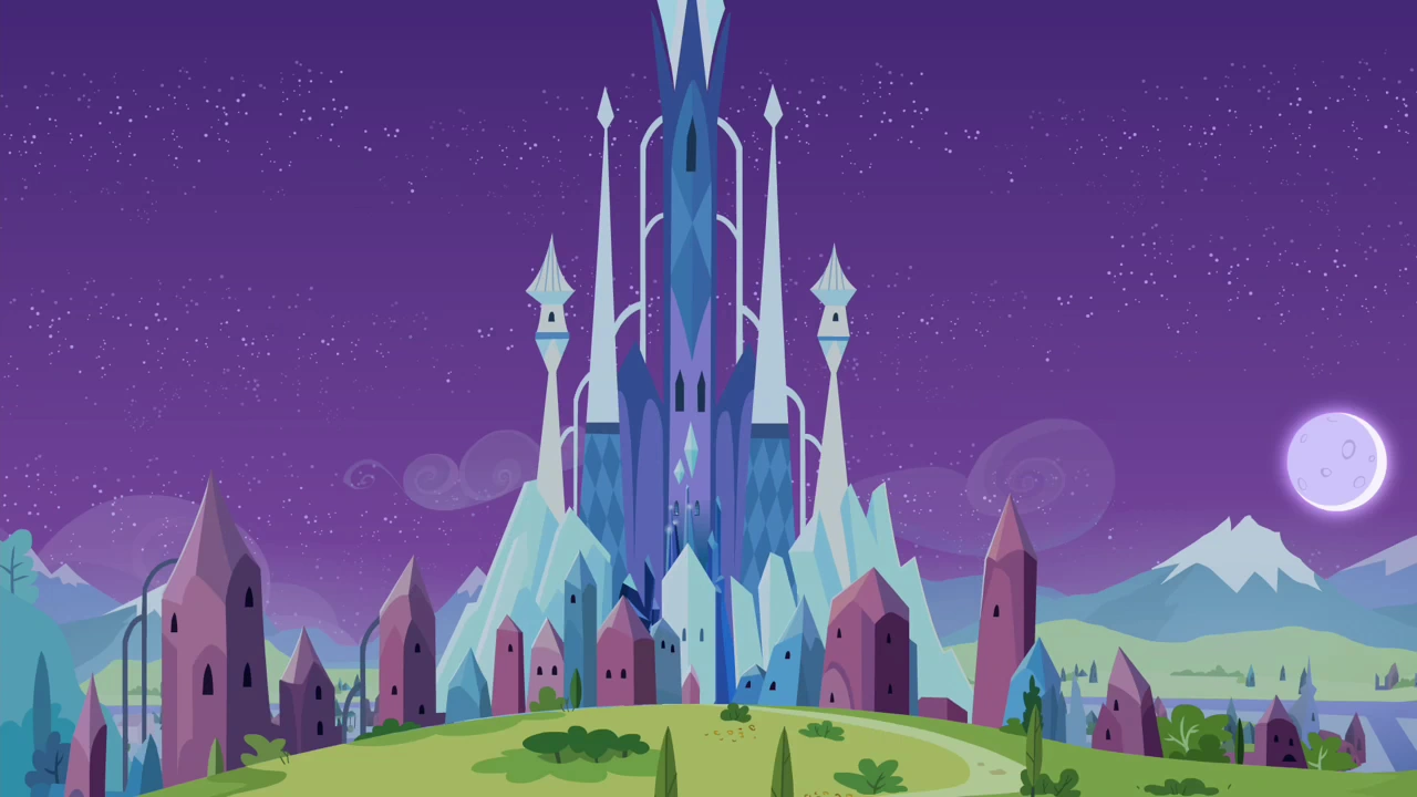 Image - Crystal Empire palace at night zoom-out S4E25.png | My Little ...