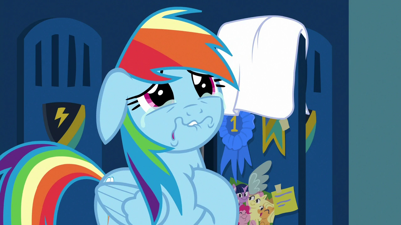 Image - Rainbow Dash crying tears of remorse S7E7.png | My Little Pony ...