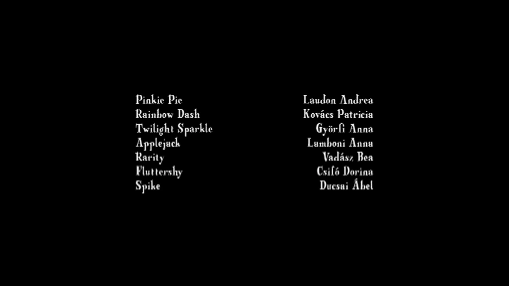 Image - End Credits - Hungarian (DVD).png | My Little Pony Friendship ...