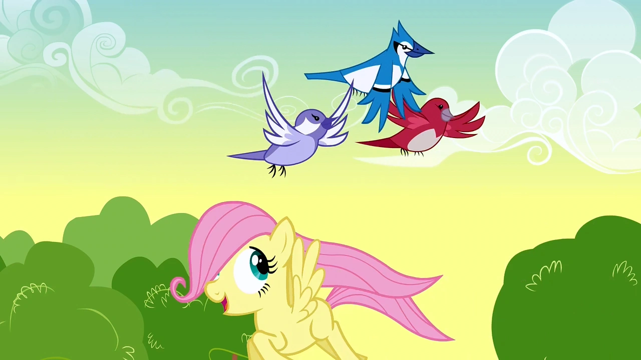 Image - Fluttershy sees birds flying S1E23.png | My Little Pony ...