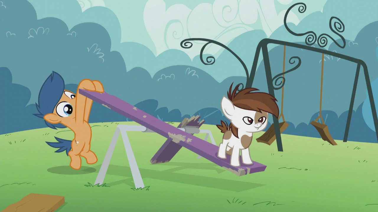 Image - Pipsqueak on a seesaw; First Base pushes it S5E18.png | My ...