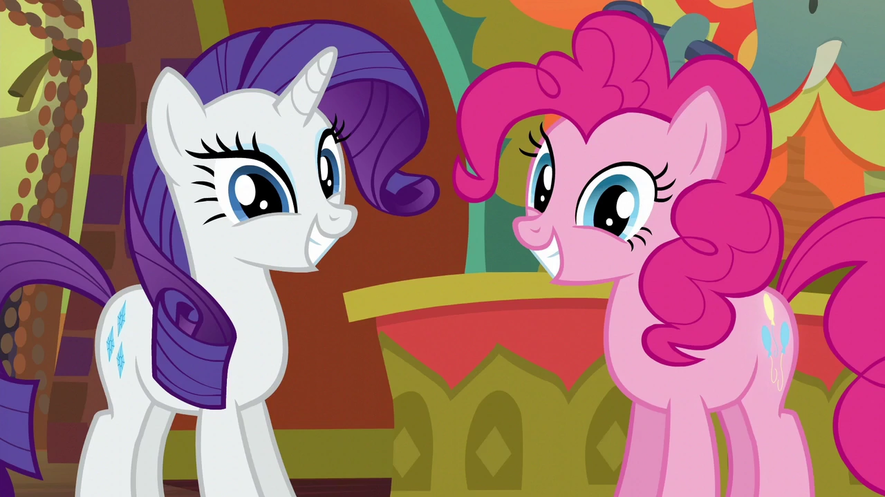 Image - Rarity and Pinkie Pie very happy S6E12.png | My Little Pony ...
