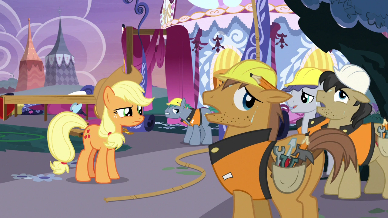 Image - Construction ponies groan with exhaustion S7E9.png | My Little ...