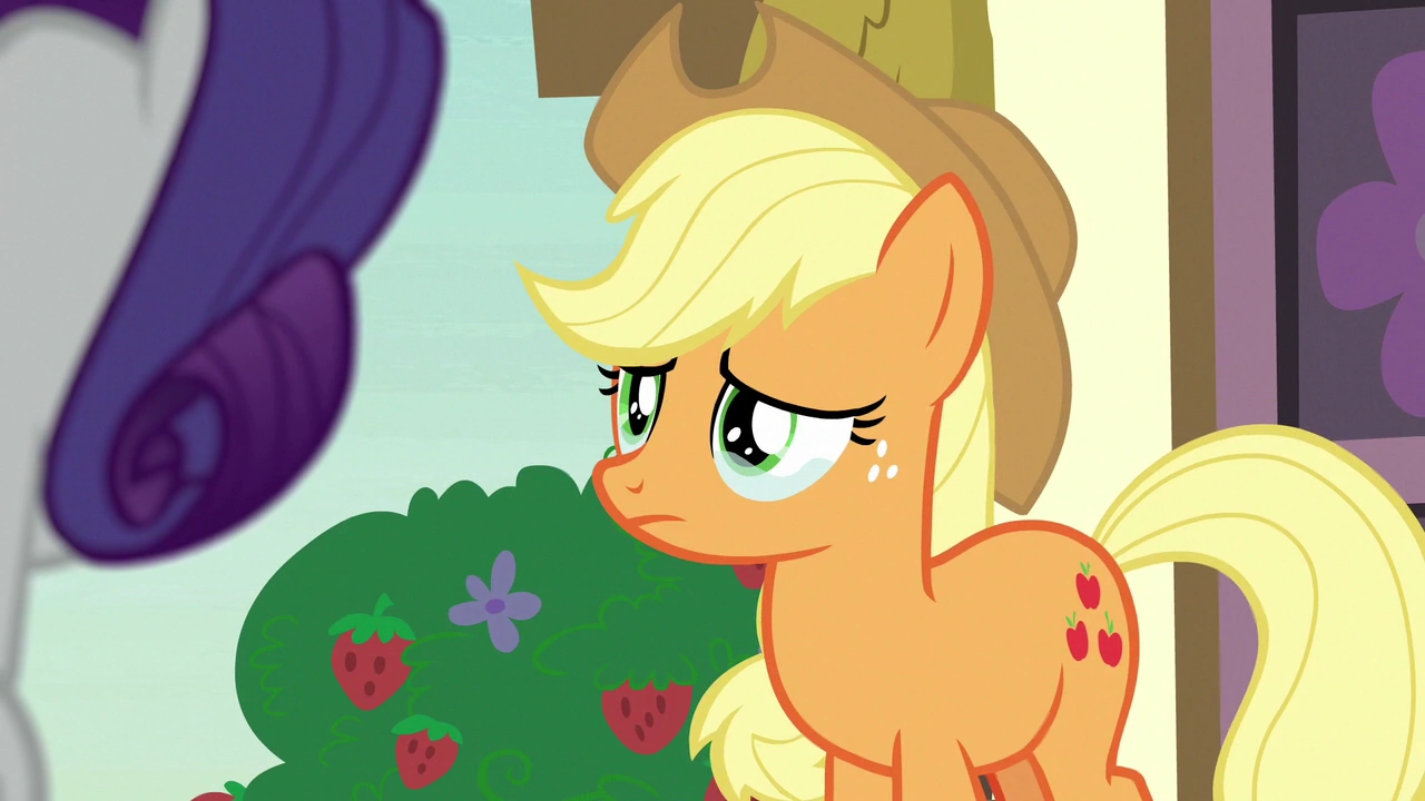 Image - Applejack crying tears of guilt S7E9.png | My Little Pony ...