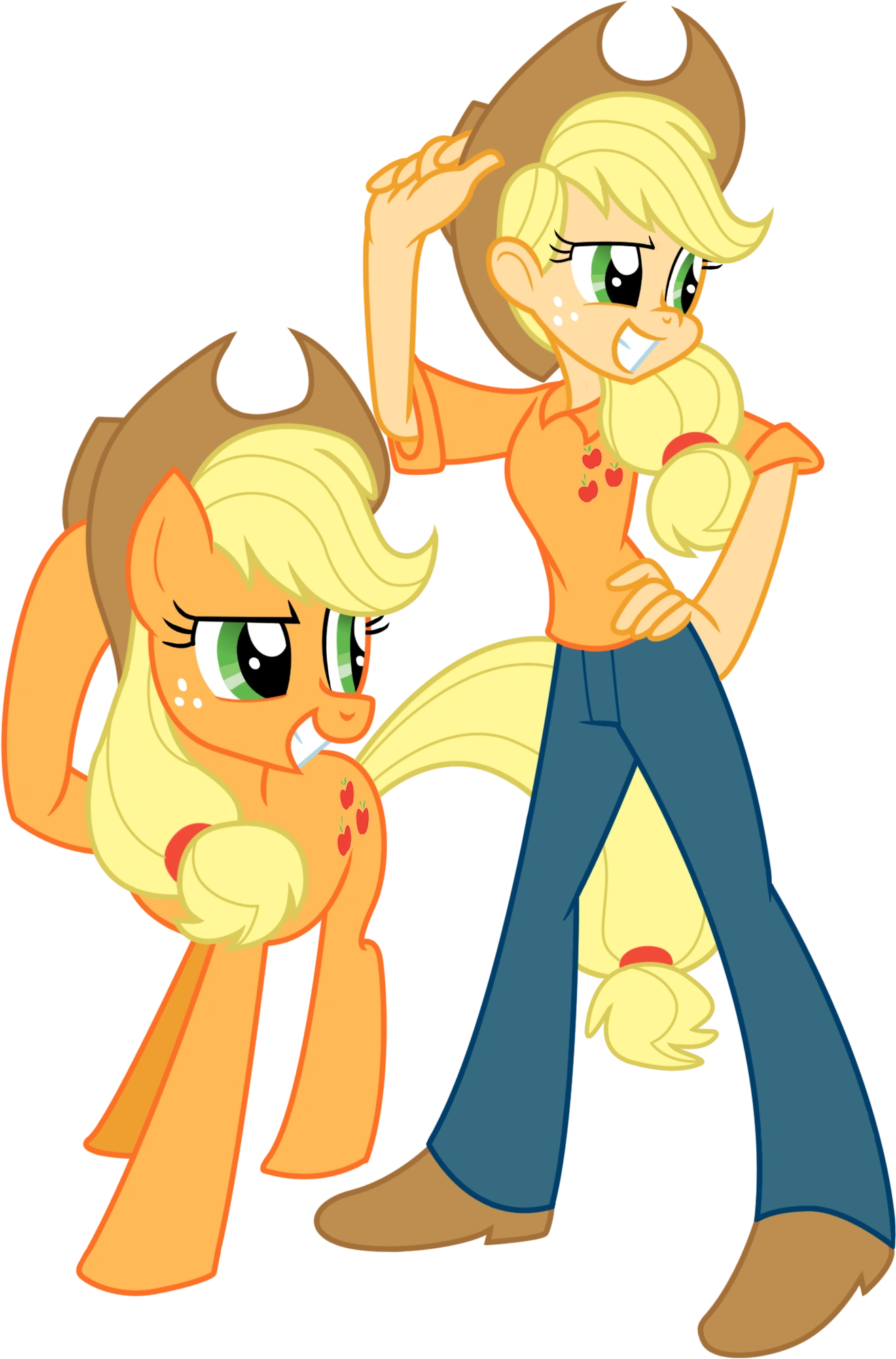 Image - Applejack by trinityinyang.png | My Little Pony Fan Labor Wiki ...