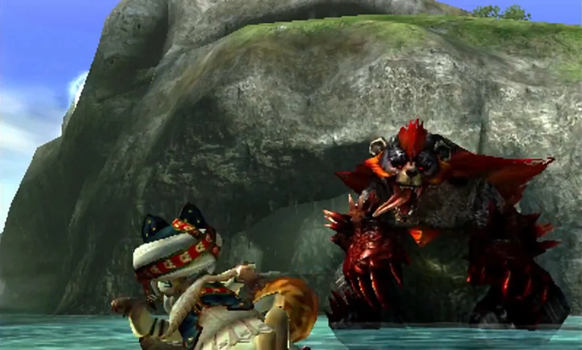Image - MHGen-Redhelm Arzuros Screenshot 003.jpg | Monster Hunter Wiki ...