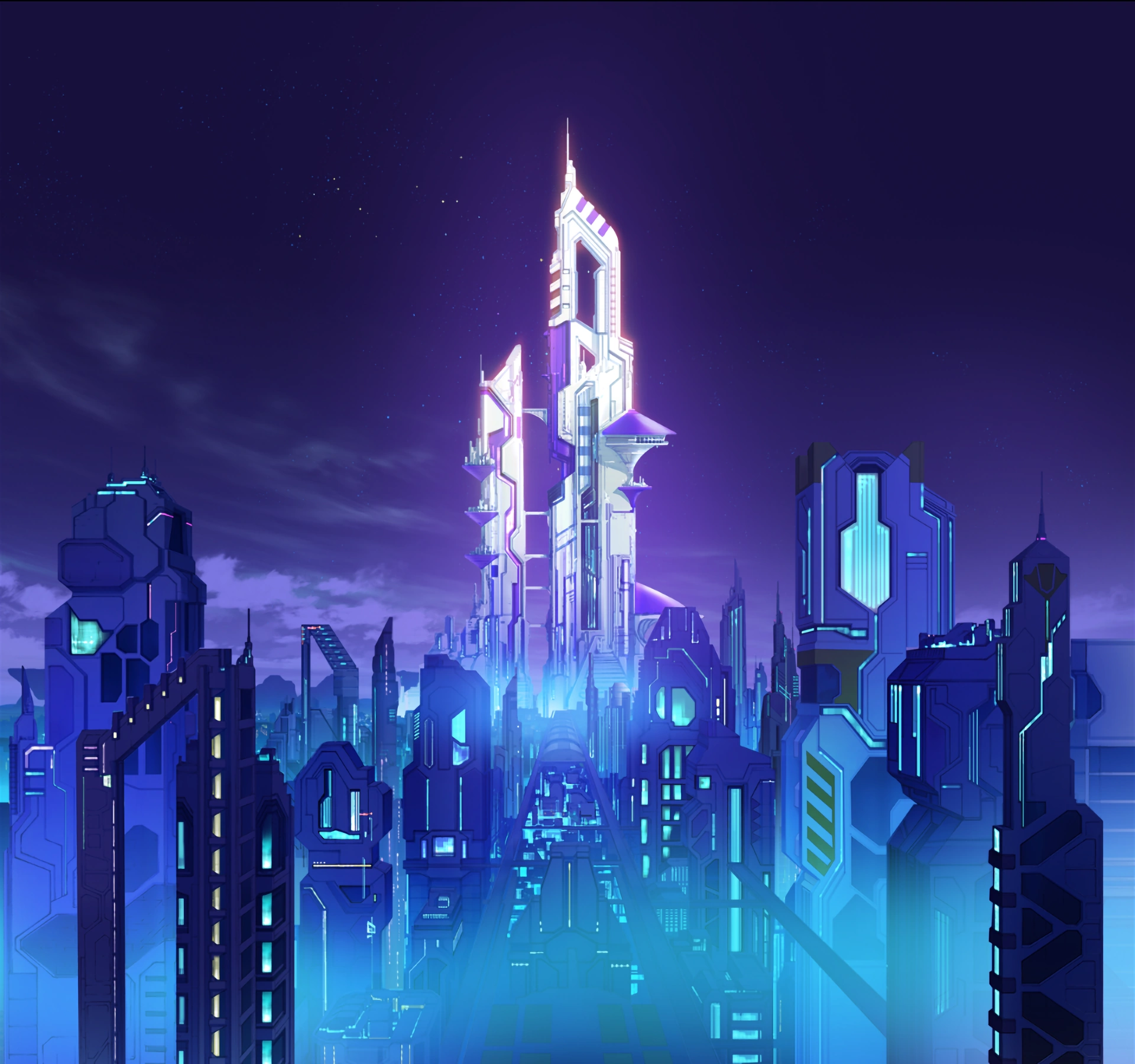 Image - Ultra Dimension Planeptune - Night.png | Hyperdimension ...