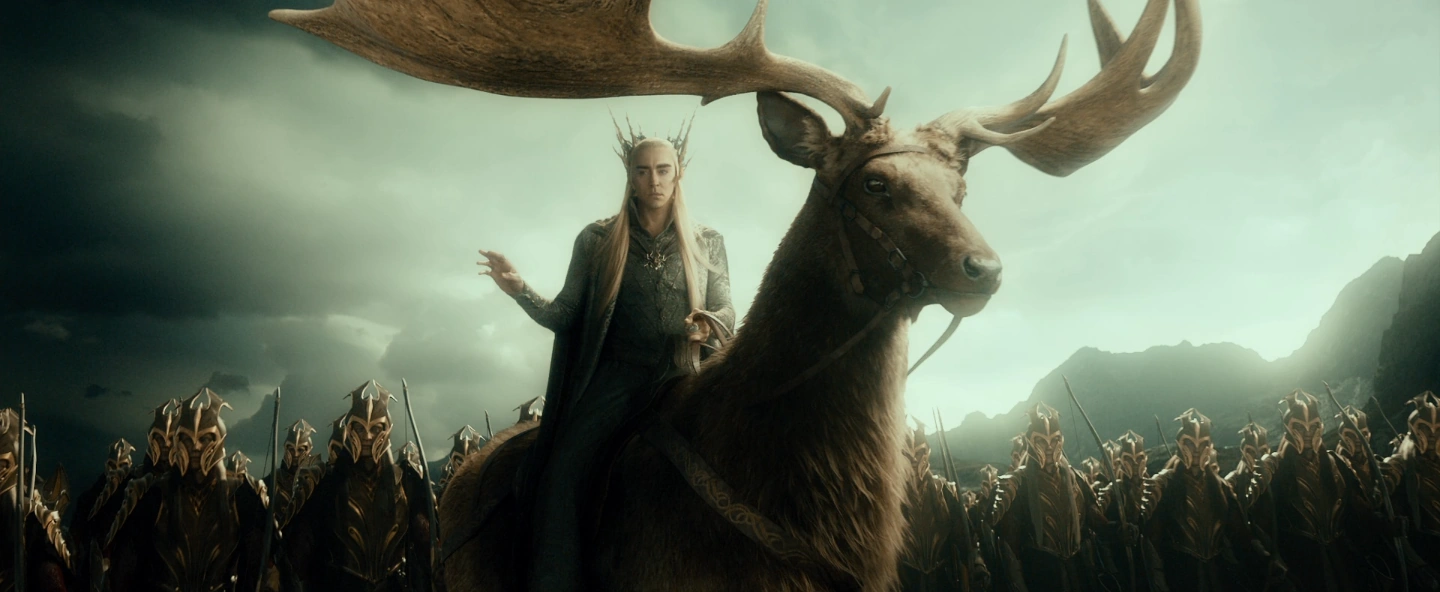 Image - Thranduil on his elk.png | Peter Jackson's The Hobbit Wiki ...