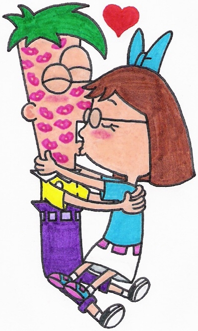 Image Ferb And Gretchen Kissing Phineas And Ferb Wiki Fandom Powered By Wikia