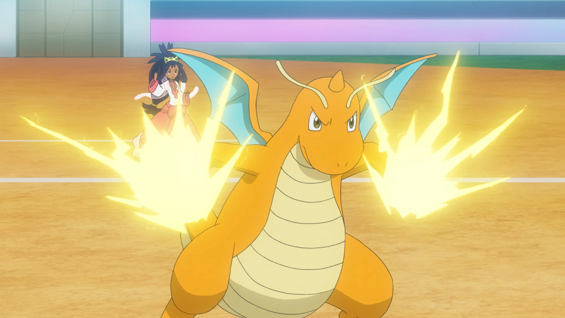 Image - Iris Dragonite Thunder Punch.png | Pokémon Wiki | FANDOM powered by Wikia