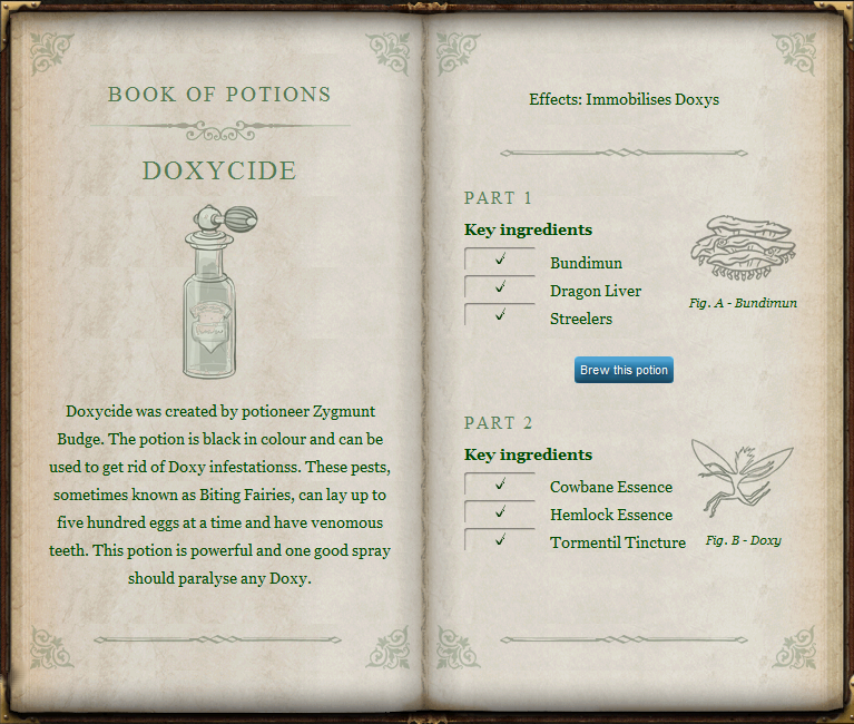 Doxycide Potion Pottermore Wiki Fandom Powered By Wikia