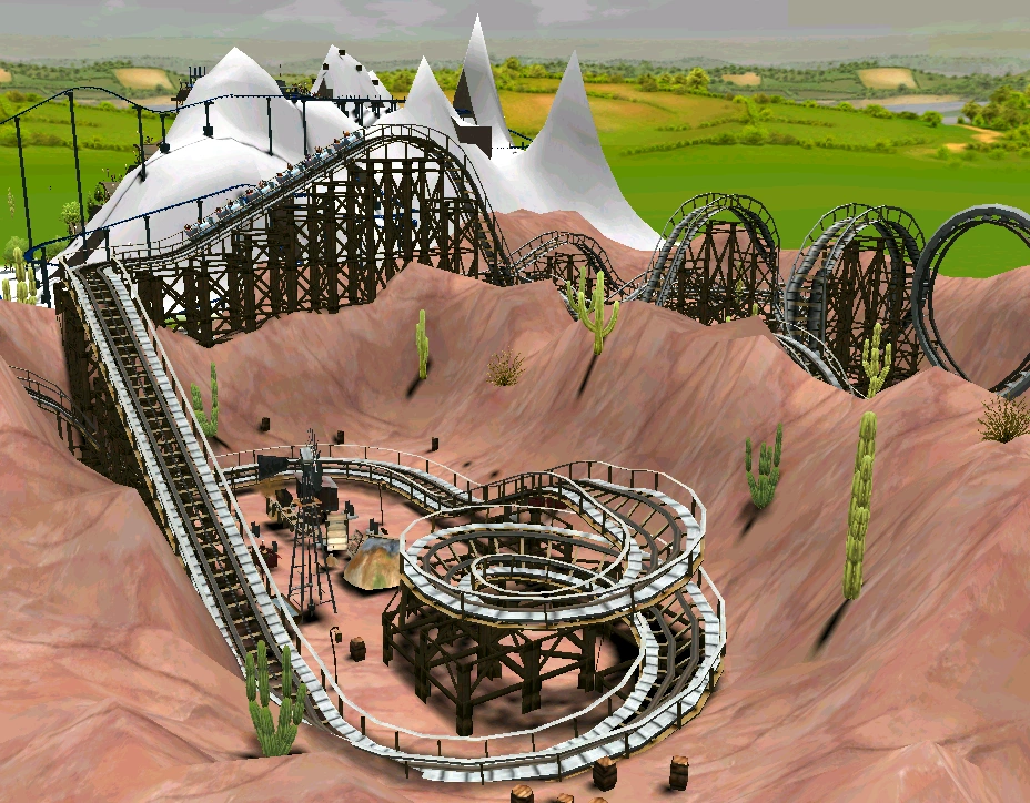 Wooden Roller Coaster | RollerCoaster Tycoon | FANDOM powered by Wikia