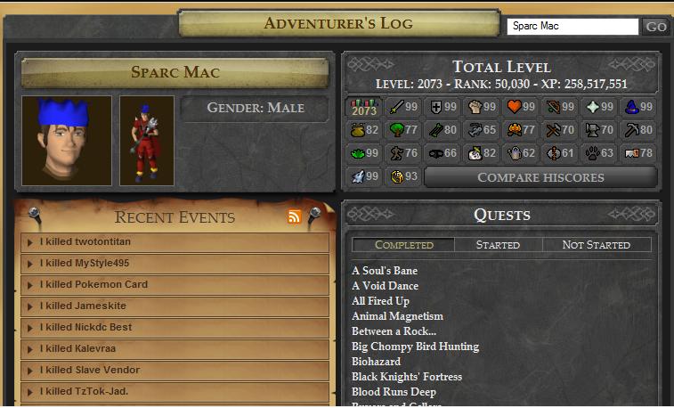 Sparc Mac Runescape Players Wiki Fandom Powered By Wikia