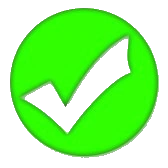 Plik:9527502-zielony-ptaszek-znak-ilustracji-nad-biaa--ym-ta--em.png ...