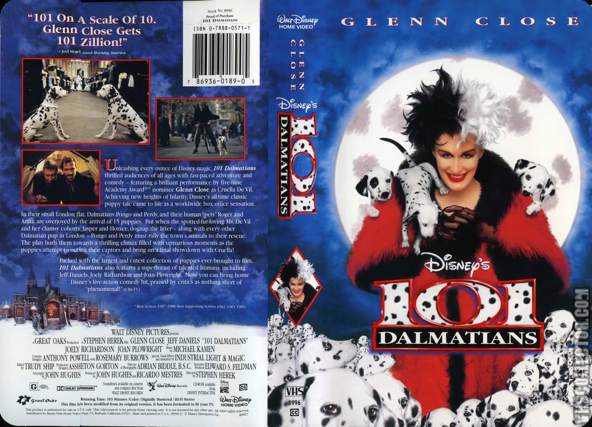 Opening To 101 Dalmatians (Live-Action) 1997 VHS (From Walt Disney Home ...