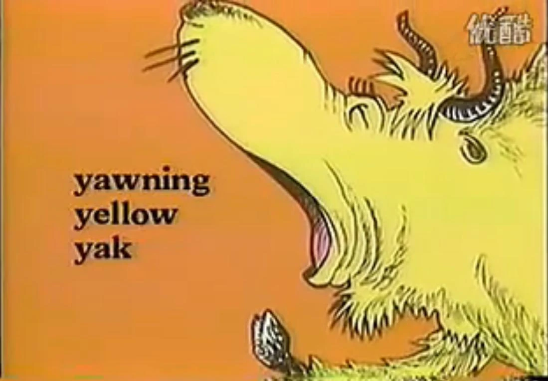 Image - A yawning yellow yak.jpg | Dr. Seuss Wiki | Fandom powered by Wikia