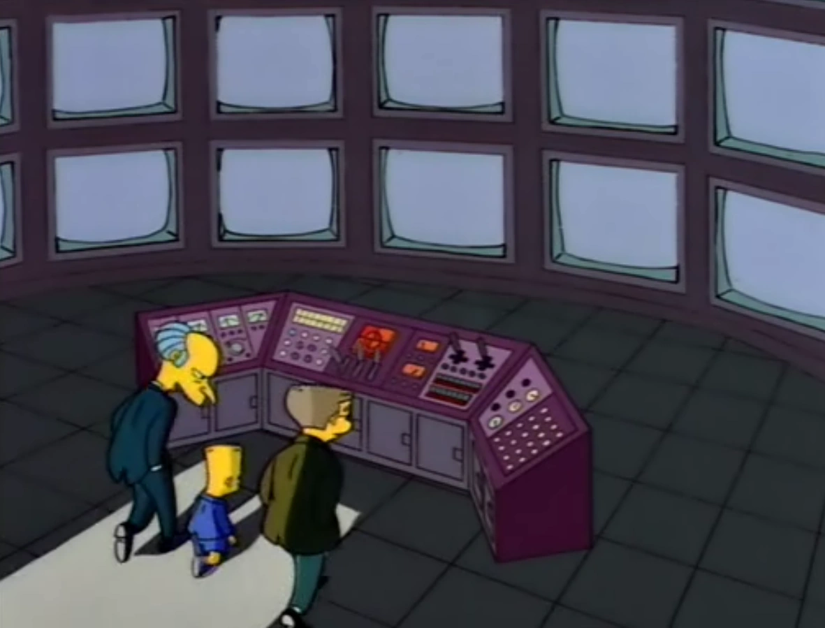 Burns' Surveillance Room | Simpsons Wiki | Fandom powered by Wikia